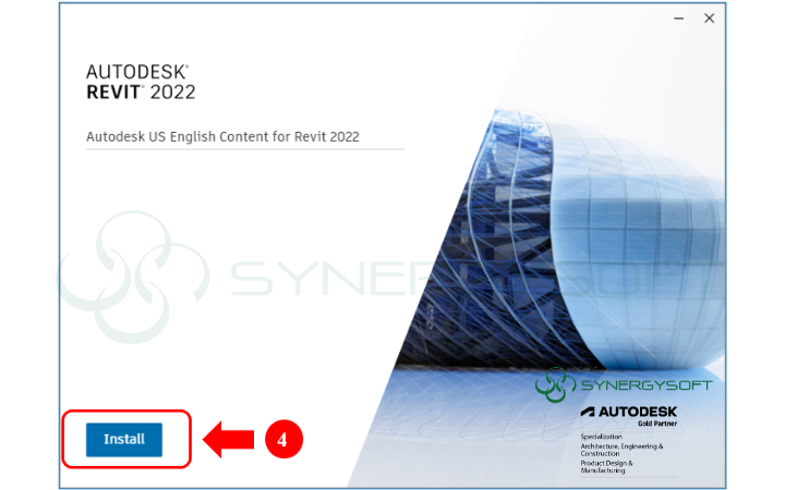 คู่มือติดตั้งส่วนเสริม US English Content สำหรับ Autodesk Revit 2022 ...